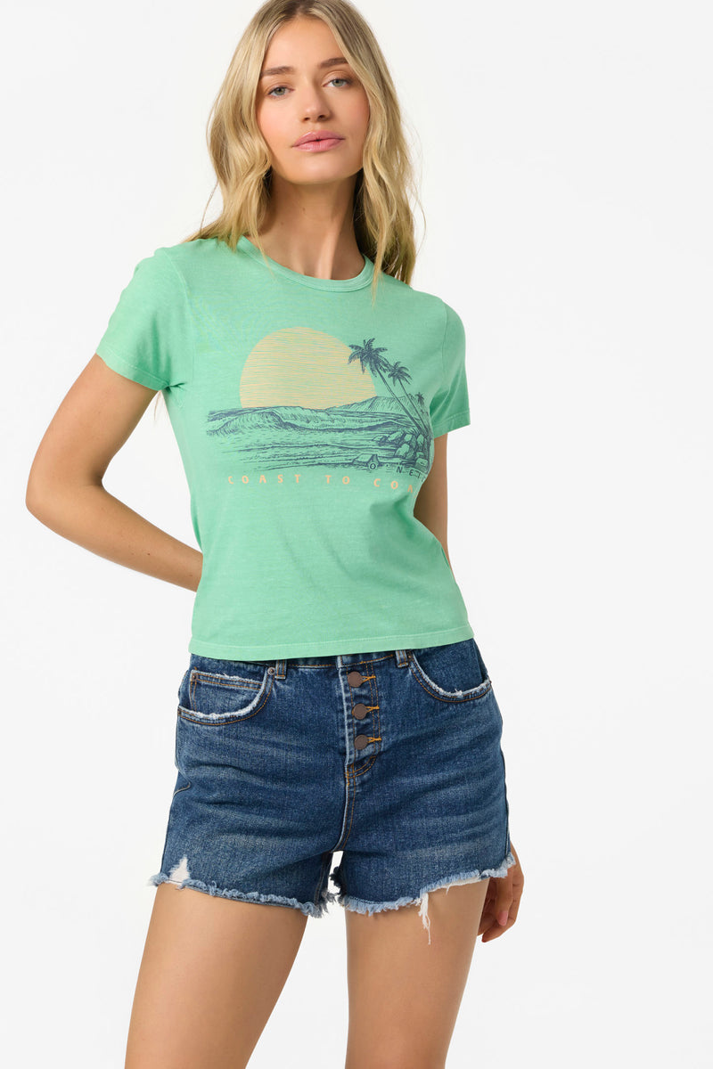 Coastal Vibes Tee - Jade Cream | O'Neill