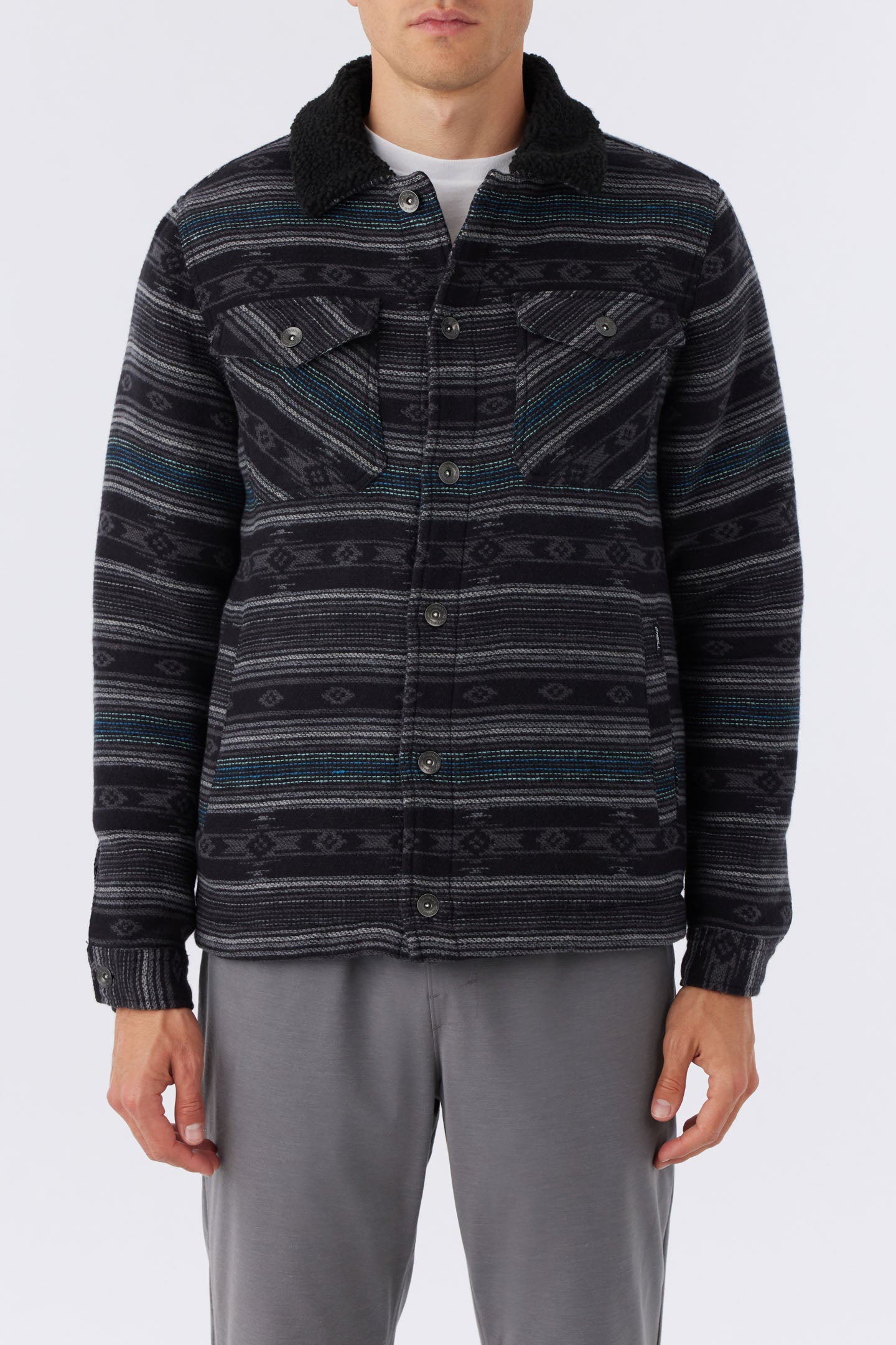 Excursion High Pile Lined Jacket - Graphite | O'Neill