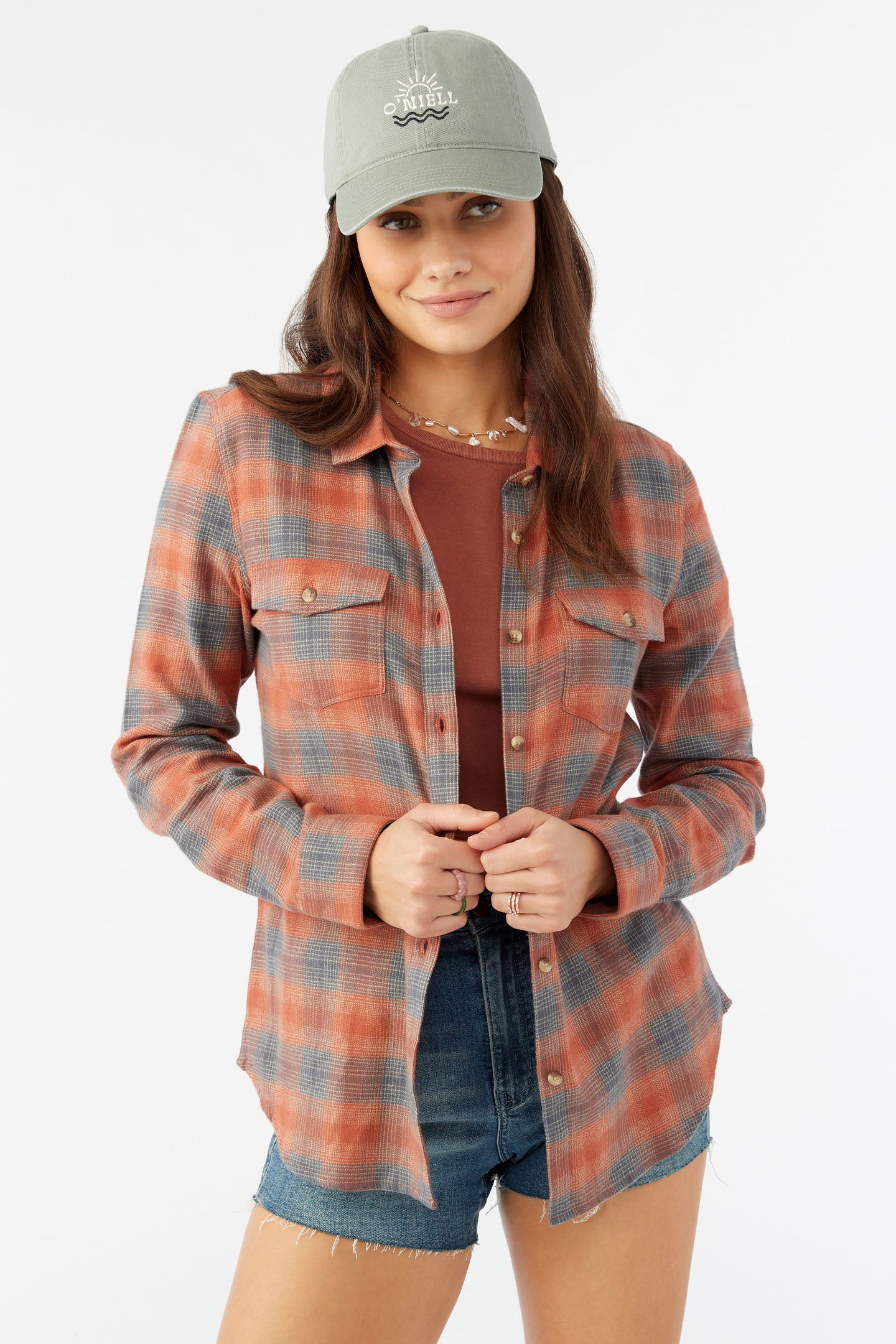 Nash Flannel Top - Clay | O'Neill