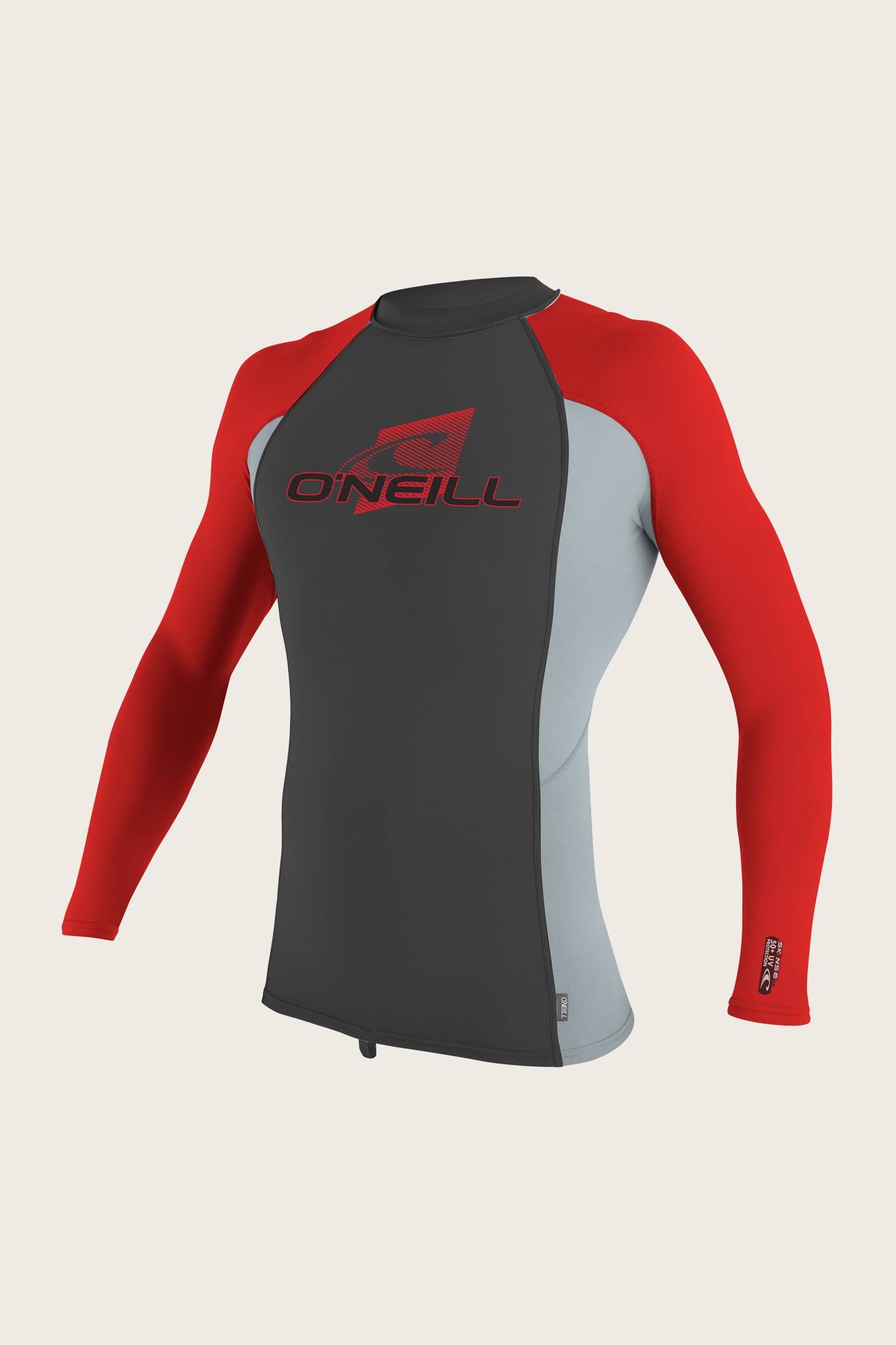 Youth Premium Skins Long Sleeve Rashguard - Rvn/gry/rd | O'Neill