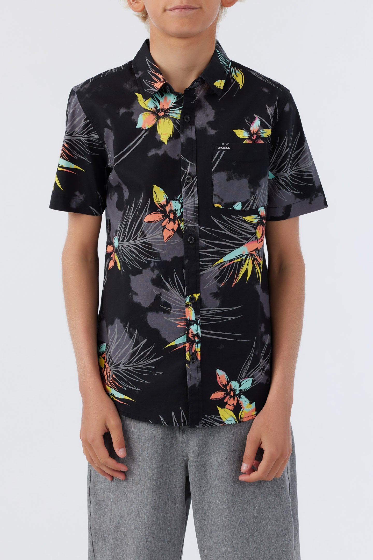 Boy's Quiver Stretch Shirt - Black | O'Neill