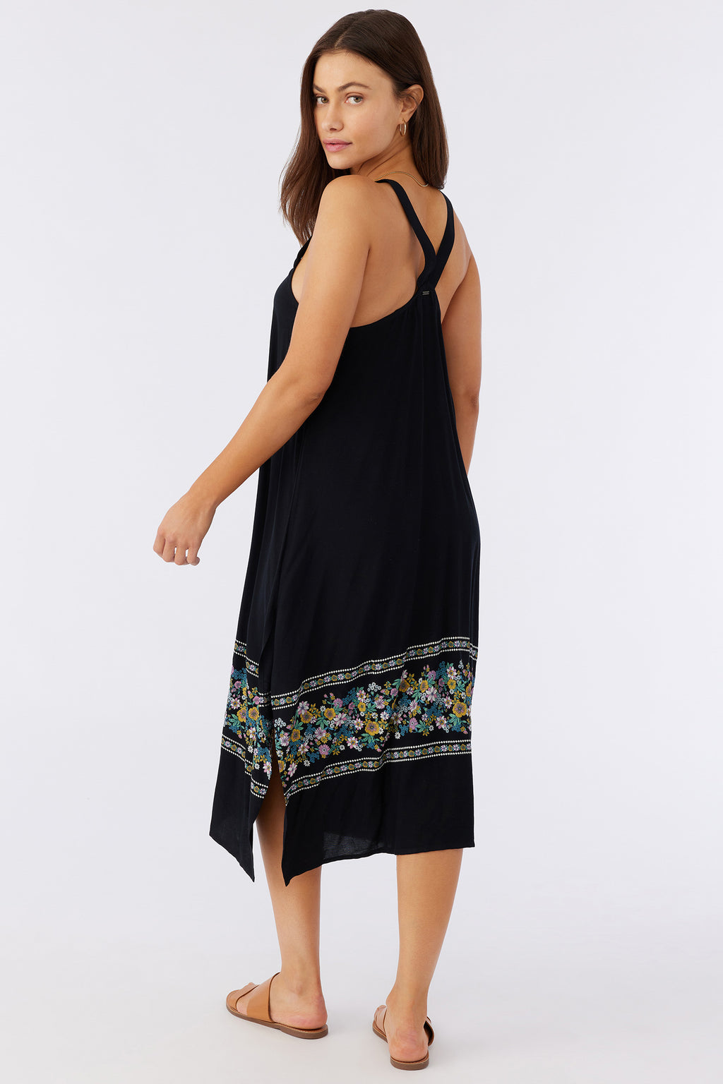 Miranda Border Dress Cover-Up - Black | O'Neill