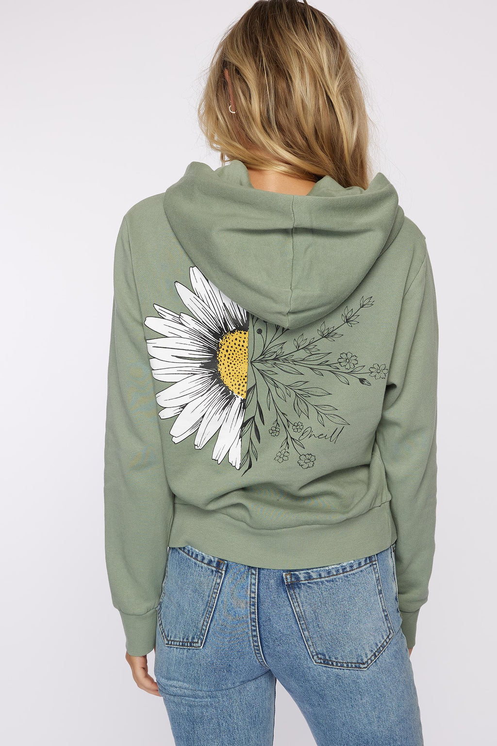 Flower Morph Hooded Pulover Fleece - Sage | O'Neill