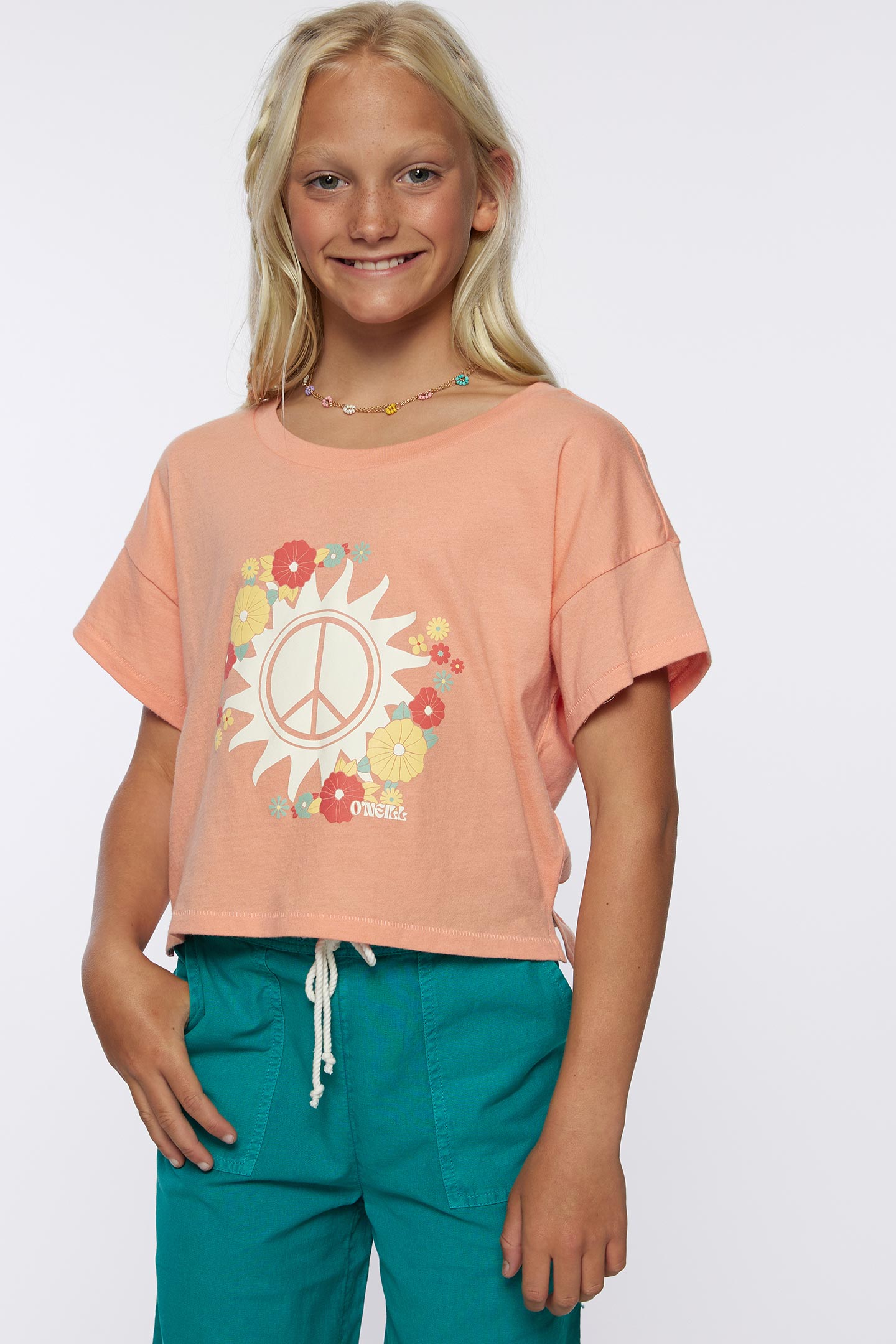 Girl's Inner Peace Tee - Peach | O'Neill