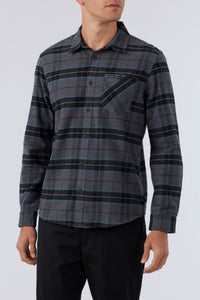 Redmond Plaid Stretch Flannel Shirt - Graphite | O'Neill