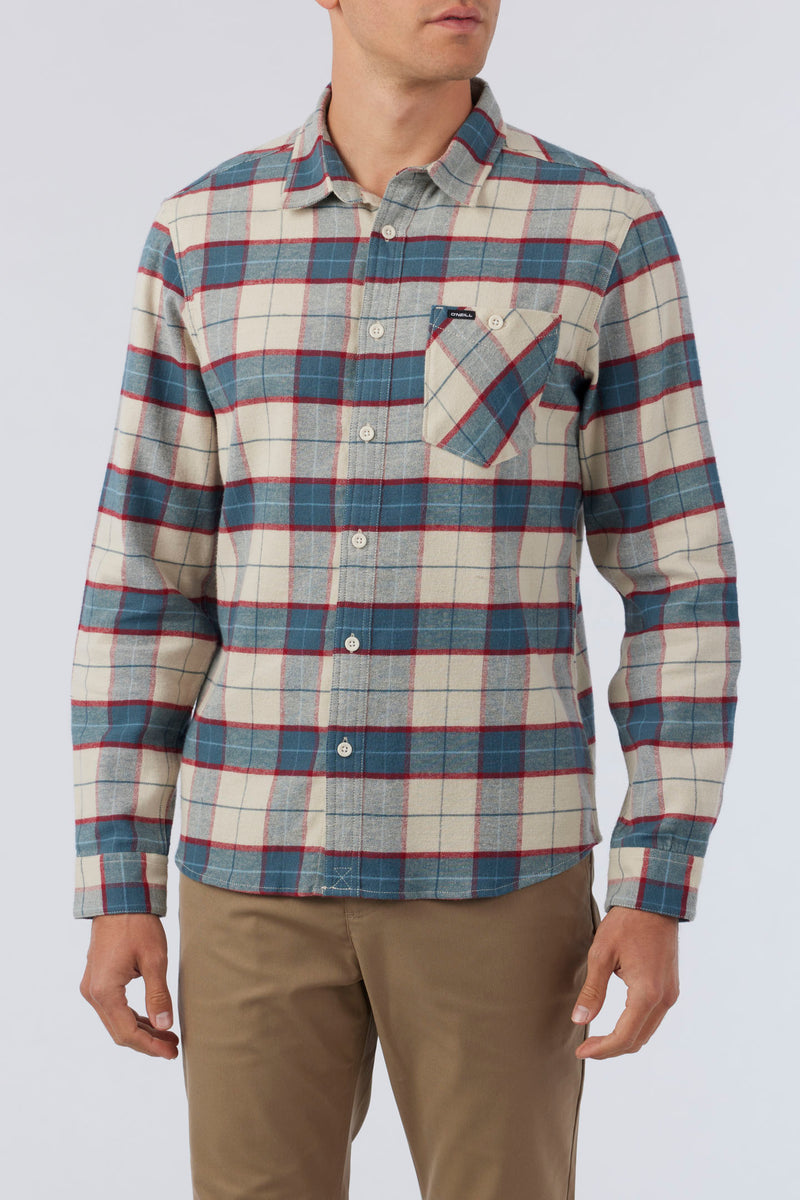 Redmond Plaid Stretch Flannel Shirt - Light Khaki | O'Neill