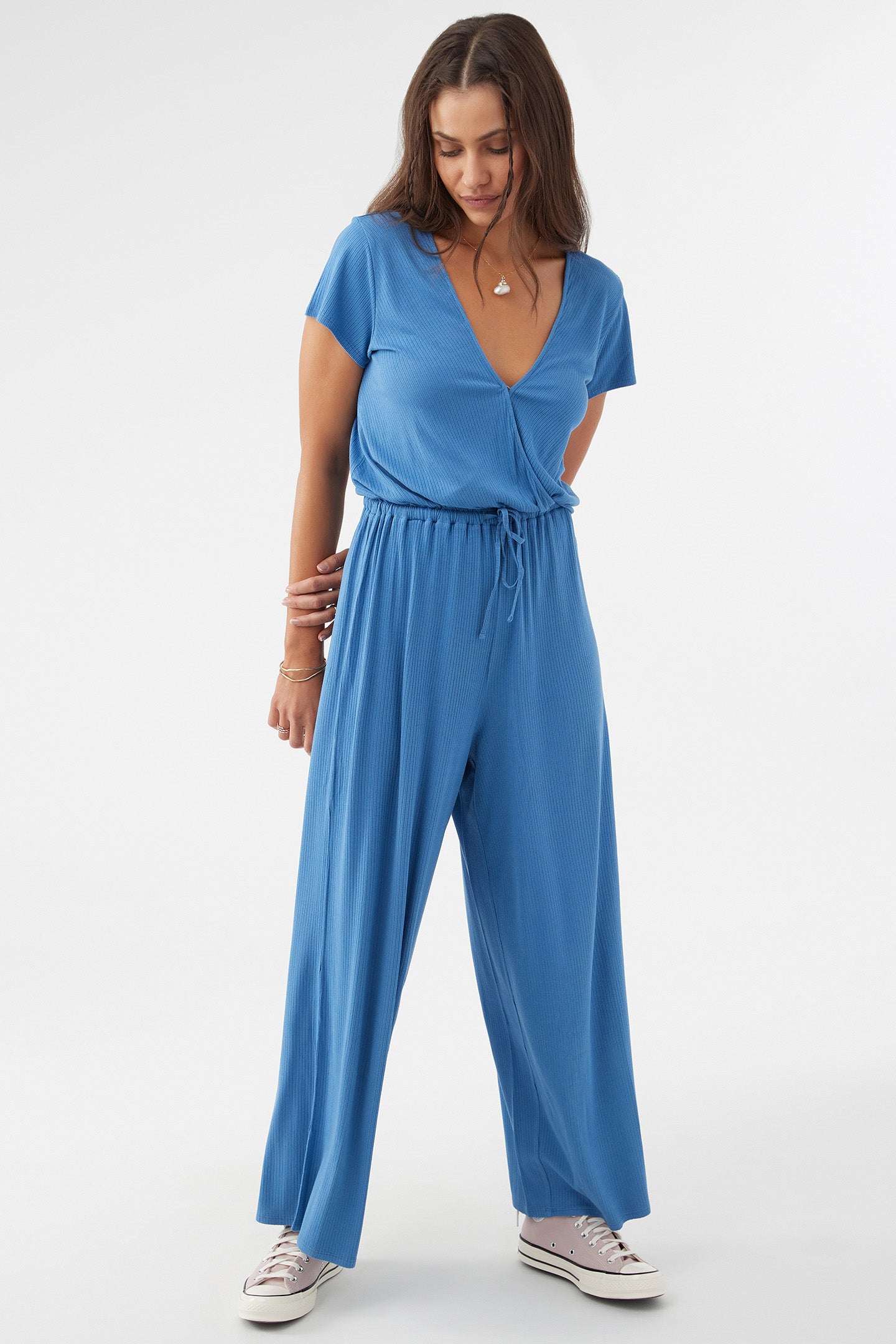 Robbie Rib Knit Jumpsuit - Classic Blue | O'Neill