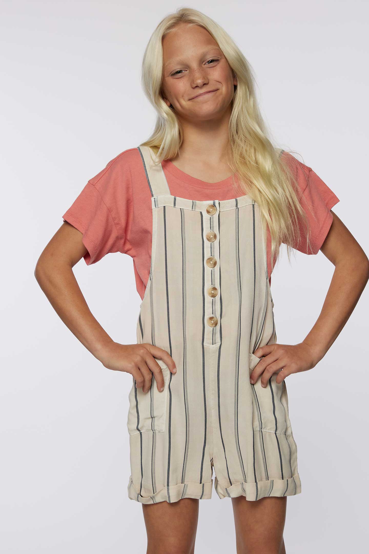 Girl's Starlynn Romper - Bone | O'Neill